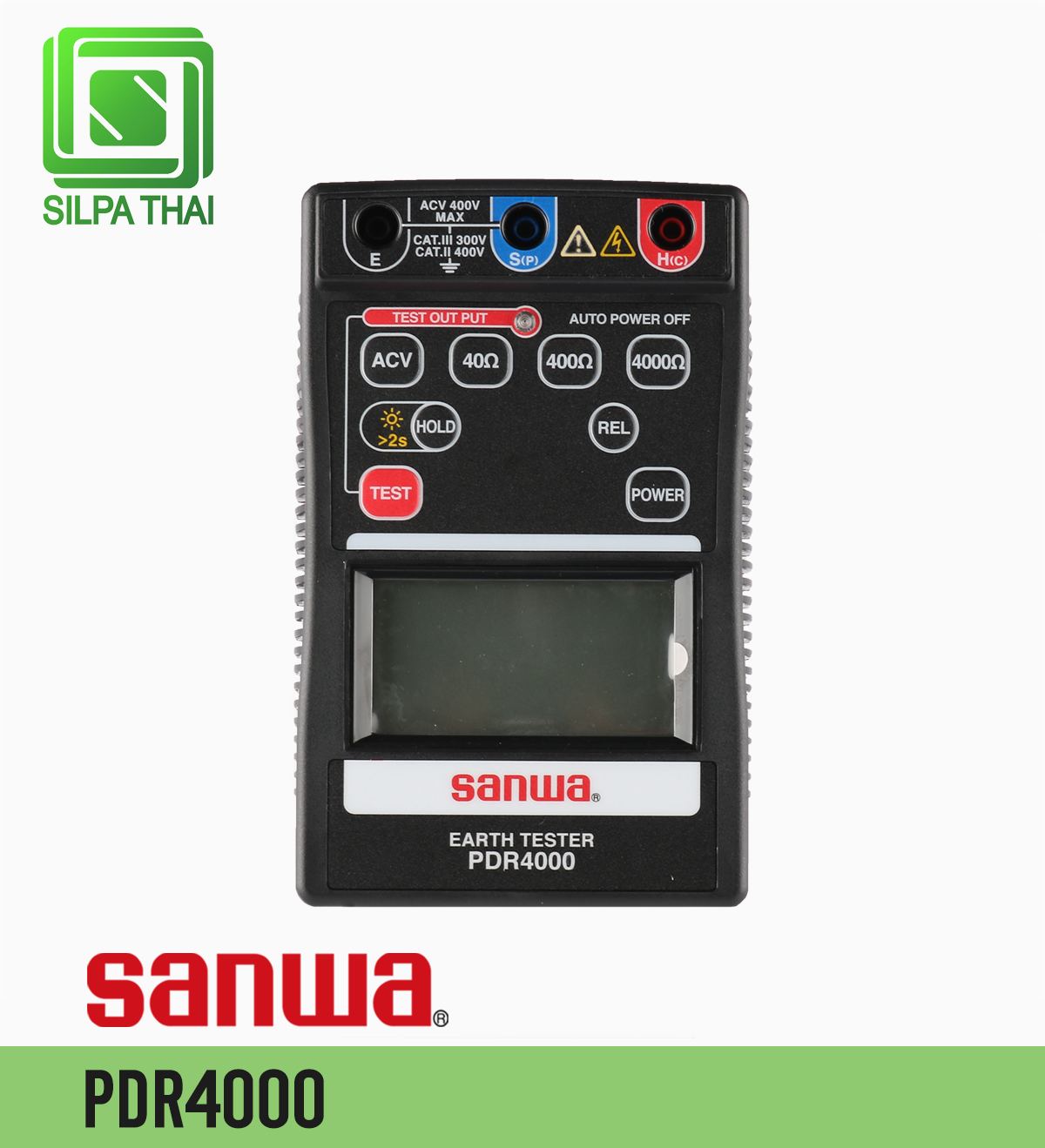 SANWA PDR4000 เครื่องวัดความต้านทานดิน (กราว) - SILPA THAI ELECTRIC ...
